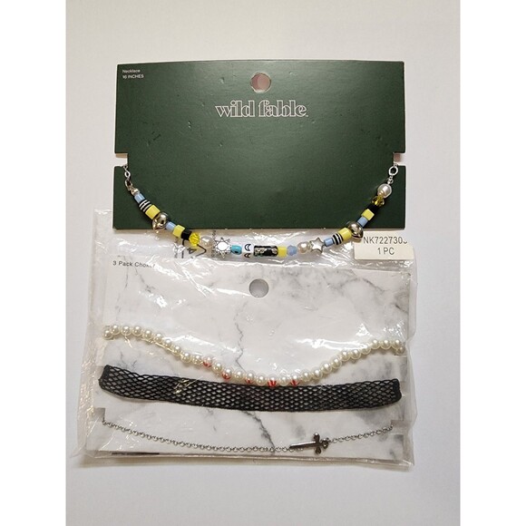 Target | Jewelry | Target Necklace Womens Lot Of 4 With 3 Pack Choker ...